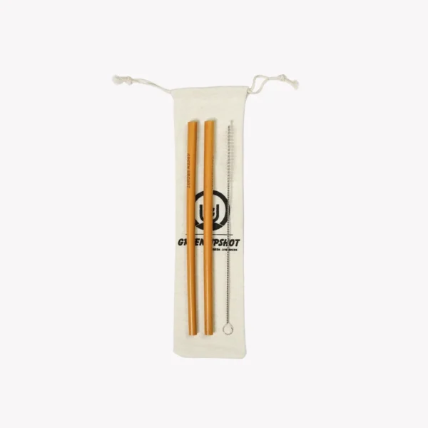 Bamboo Straw Set - Green Upshot